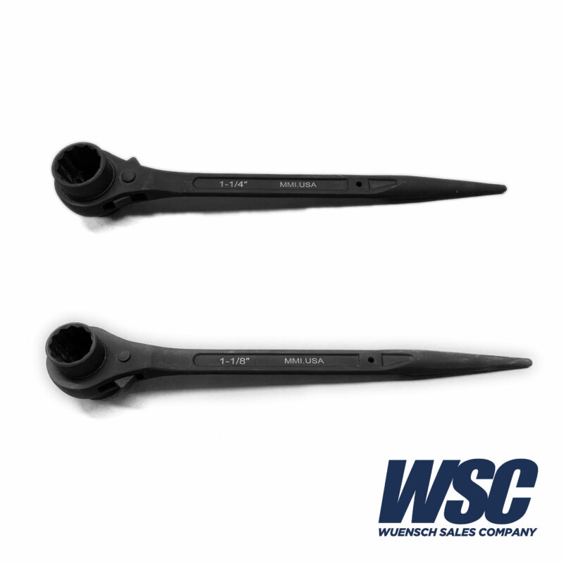 WSC Double Sided Socket Ratchet Spud/Tanker Wrench - 1-1/8″ & 1-1/4 ...